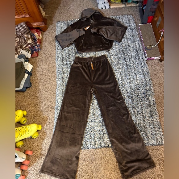 SKIMS | Pants & Jumpsuits | Nwt Skims Velour Track Suit Can Sell ...